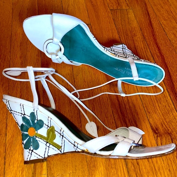 Isabella Fiore | Shoes | Isabella Fiore Italy Quilted Coquette Wedge ...